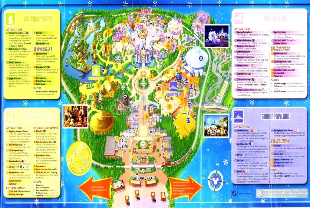 Disneyland Hong Kong Map - PixelVoyages